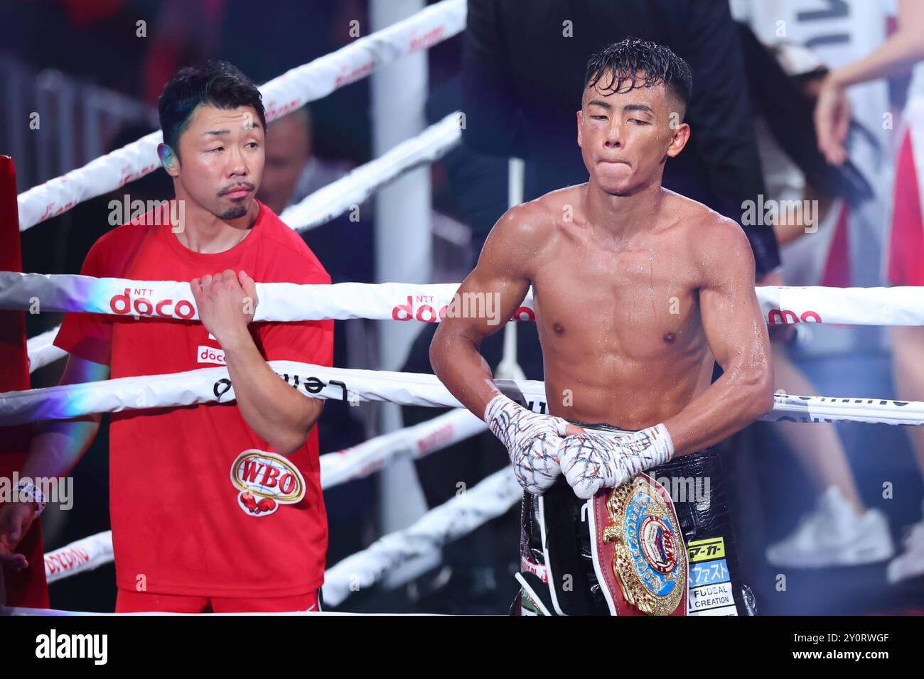 Tokyo, Japan. 3rd Sep, 2024. (L to R) Akira Yaegashi, Yoshiki Takei ...