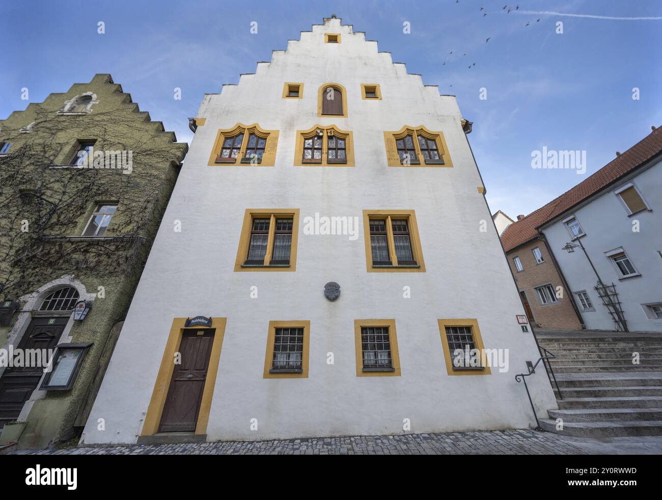 Historic town hall, built in 1548 in the early Renaissance style ...