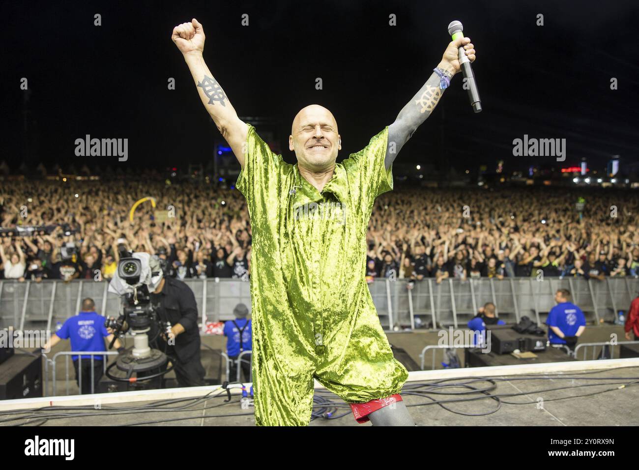 Stumpen (Gero Ivers), singer of the Berlin band Knorkator, at the ...
