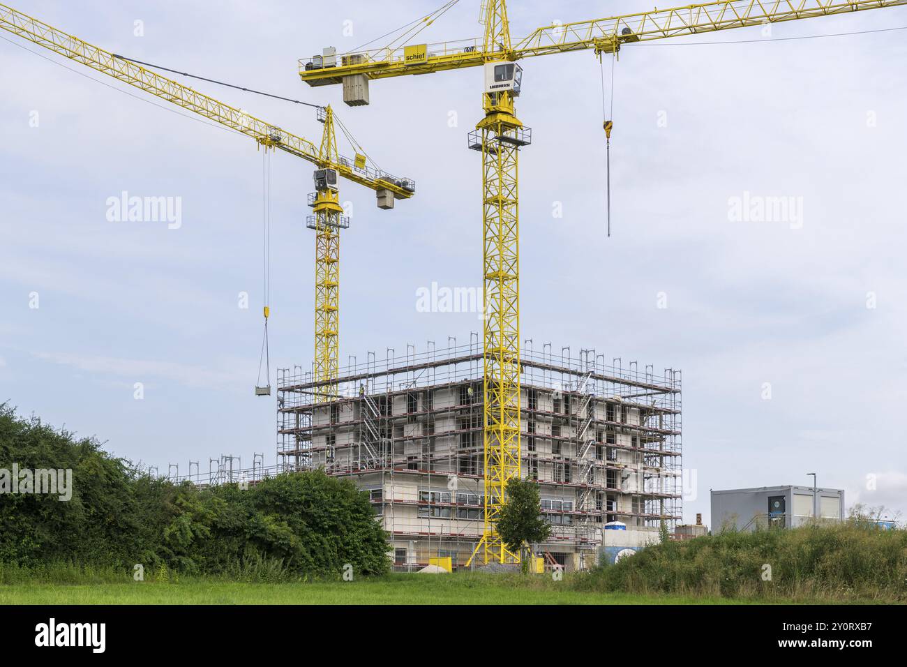 Housing construction, new construction of 50 flats, new development ...