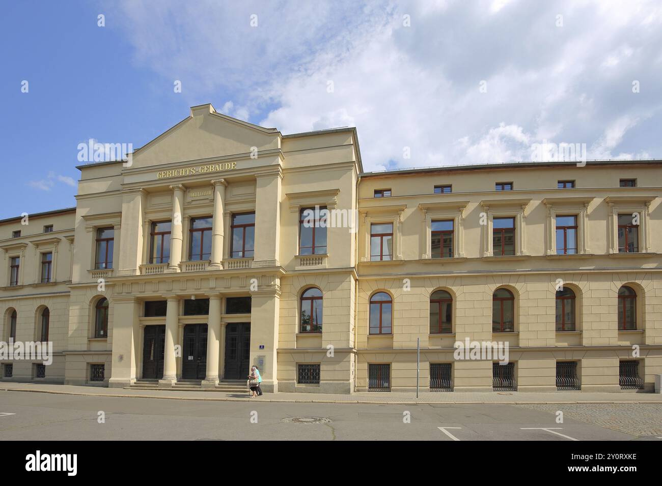 Courthouse, justice centre, state court, historic palace, Gera ...
