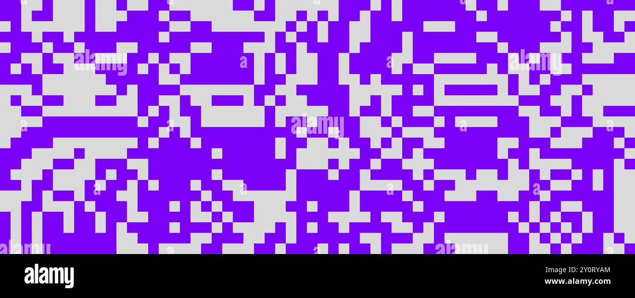 Neon pixelated texture. Purple and grey dithered background ...