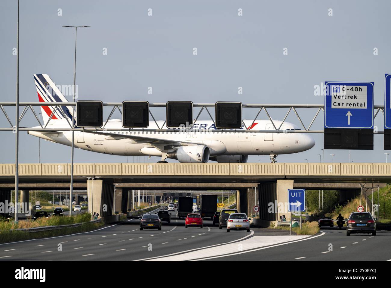 Amsterdam Schiphol Airport, Air France Airbus A320 aircraft on the ...