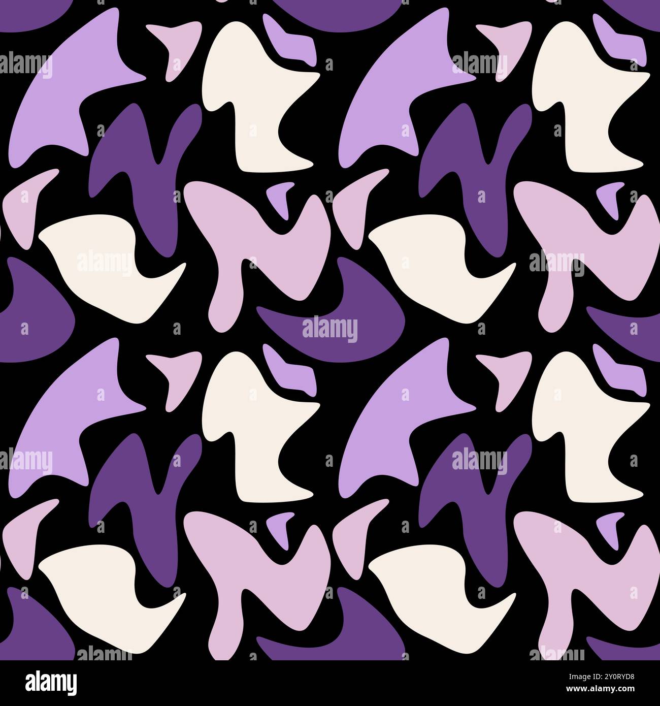 Seamless geometric pattern with abstract shapes vector illustration ...