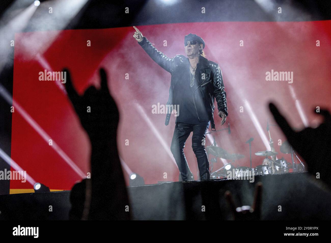 Singer Klaus Meine from the band Scorpions at the Wacken Open Air in ...