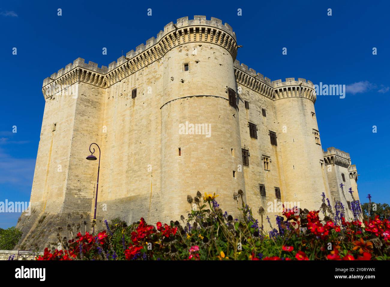 View of medieval castle of Tarascon Stock Photo - Alamy