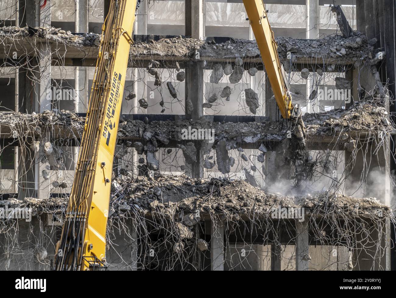Construction site on Haroldstrasse, demolition of a former office ...