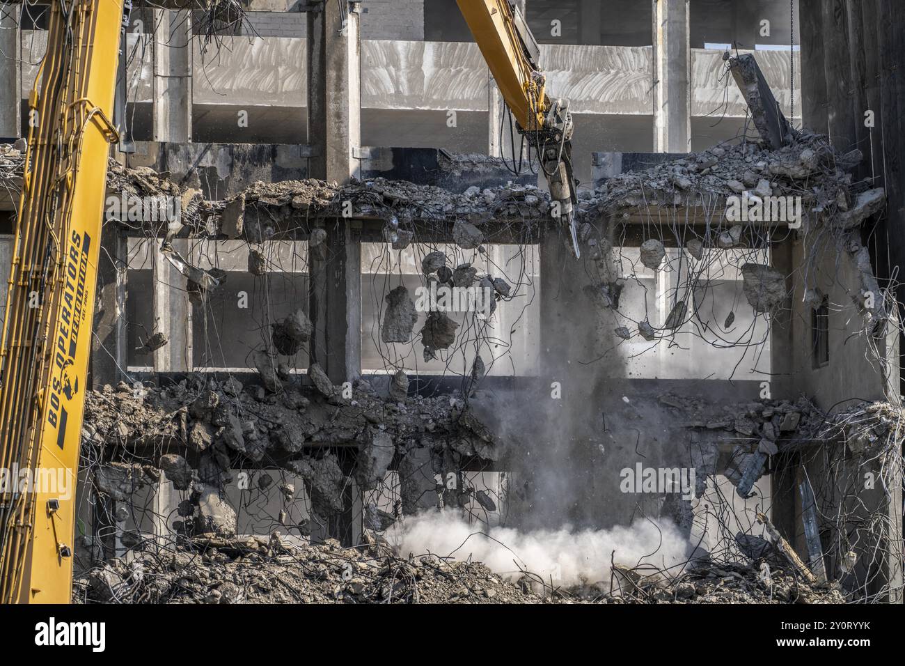 Construction site on Haroldstrasse, demolition of a former office ...