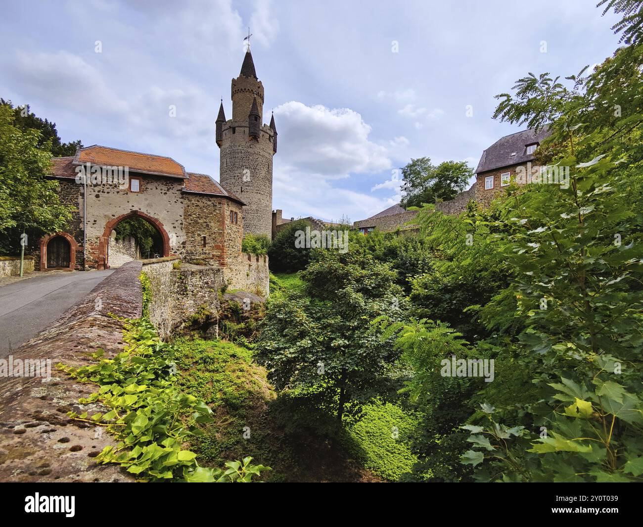 North Gate and Adolf Tower of Friedberg Castle, one of the largest ...