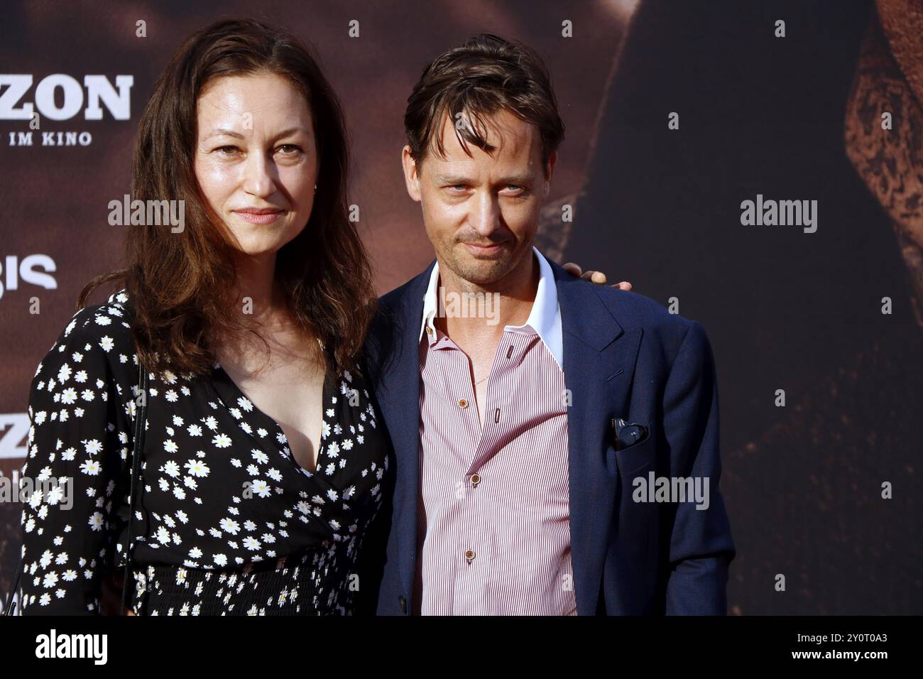 Tom Schilling and his woman Annie Mosebach at the German premiere of ...