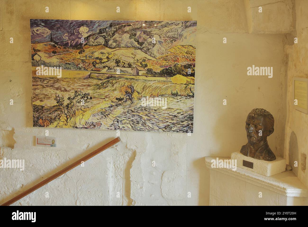 Museum Circut van Gogh with replica field with farmer and sculpture by ...