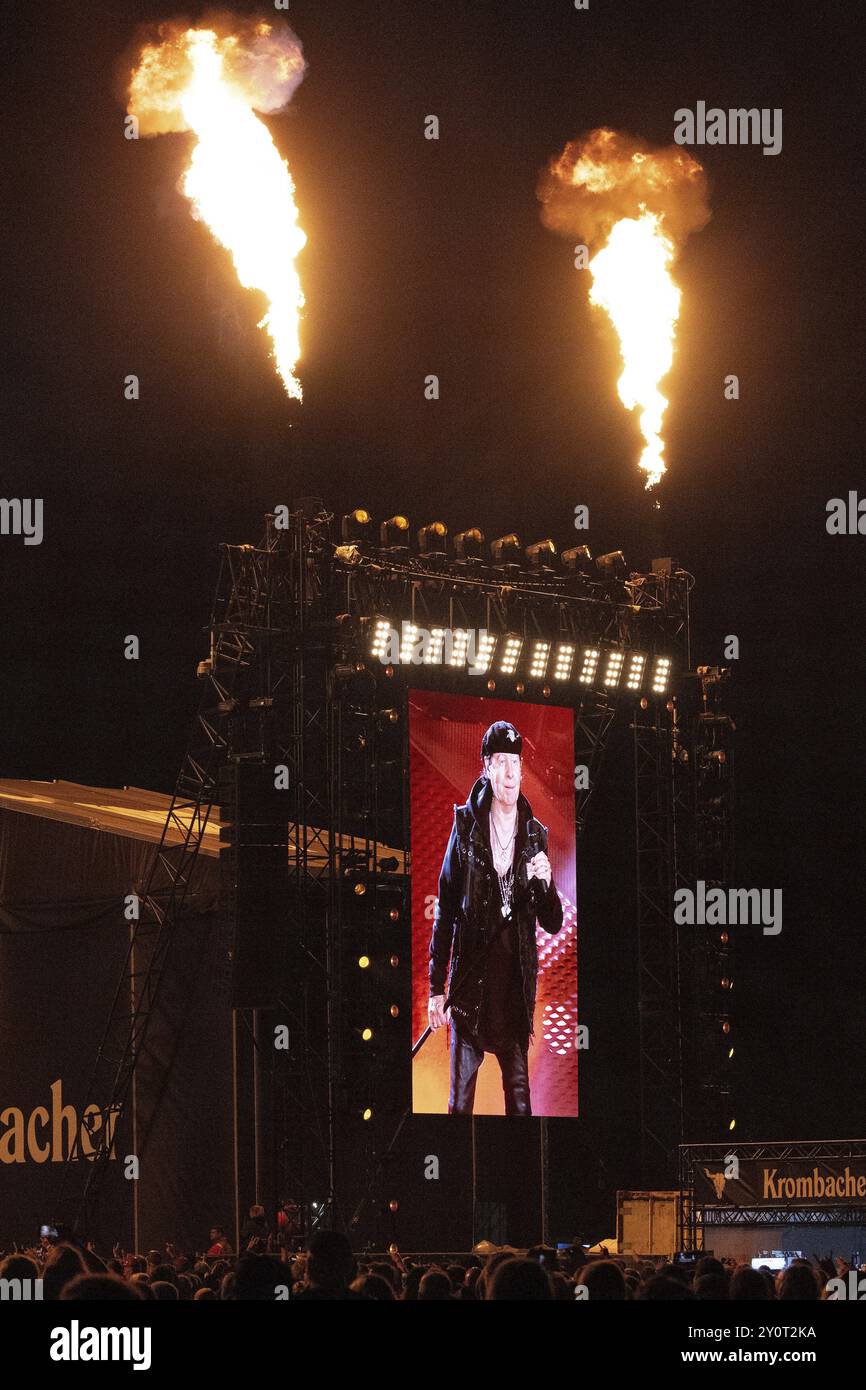 Singer Klaus Meine from the band Scorpions at the Wacken Open Air in ...