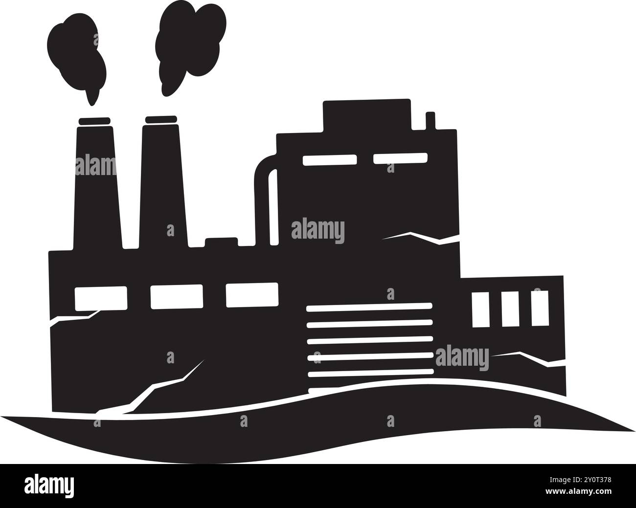 vector illustration of Earthquake logo icon design template Stock ...