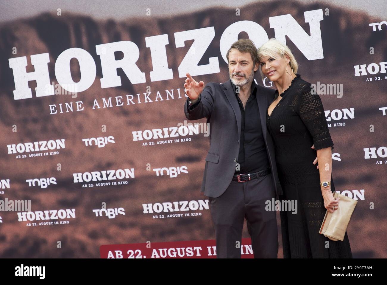 Guido Broscheit and Barbara Klein at the premiere of Horizon at Berlin ...