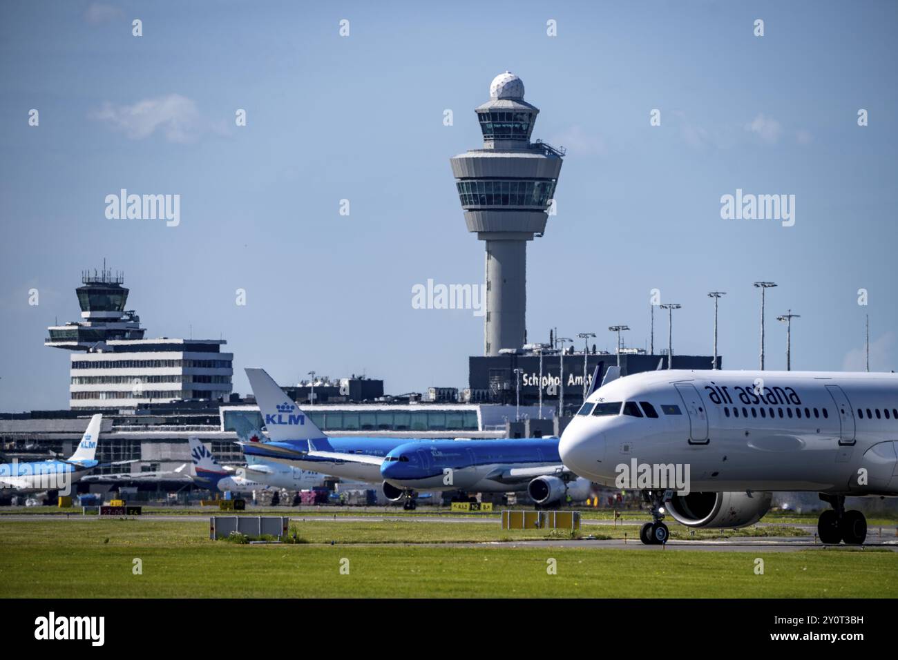 Airplane take off from astana hi-res stock photography and images - Alamy