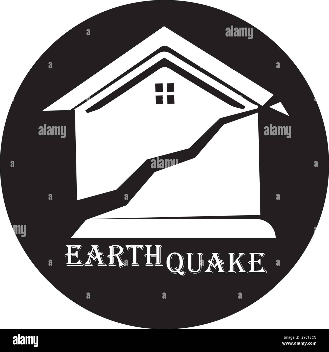 vector illustration of Earthquake logo icon design template Stock ...