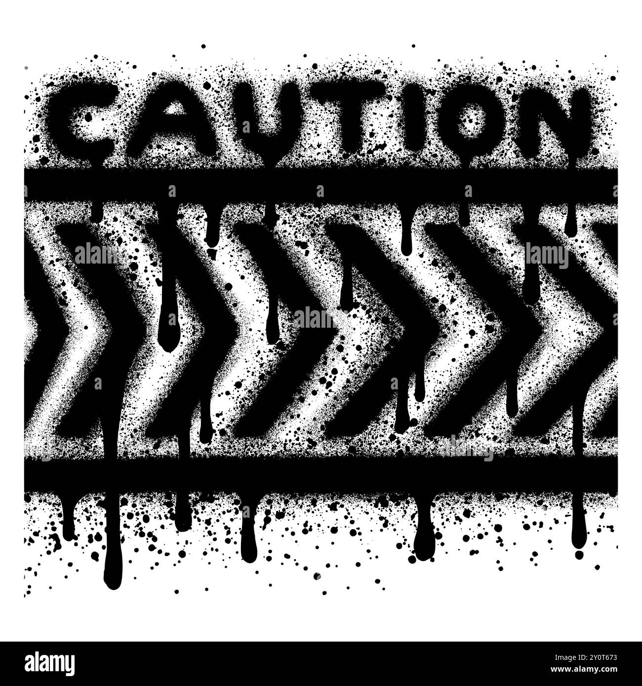 Warning sign vandalism graffiti Stock Vector Images - Alamy