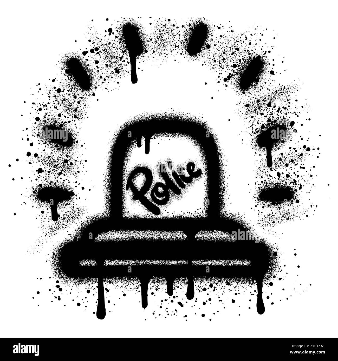 Graffiti arrest Stock Vector Images - Alamy