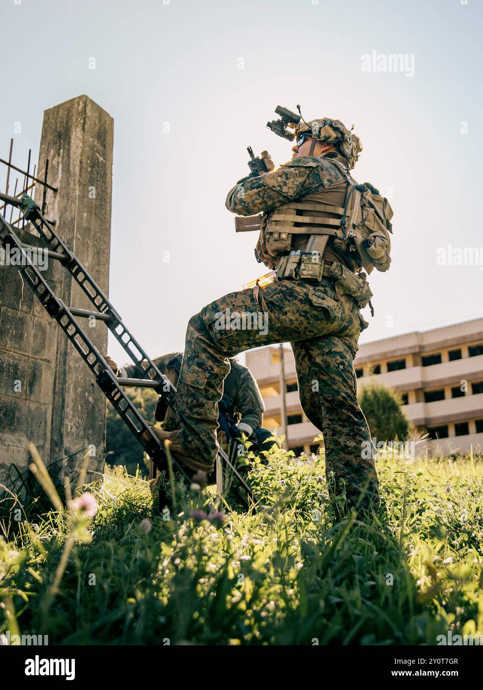 A U.S. Marine assigned to Reconnaissance Company, 15th Marine ...