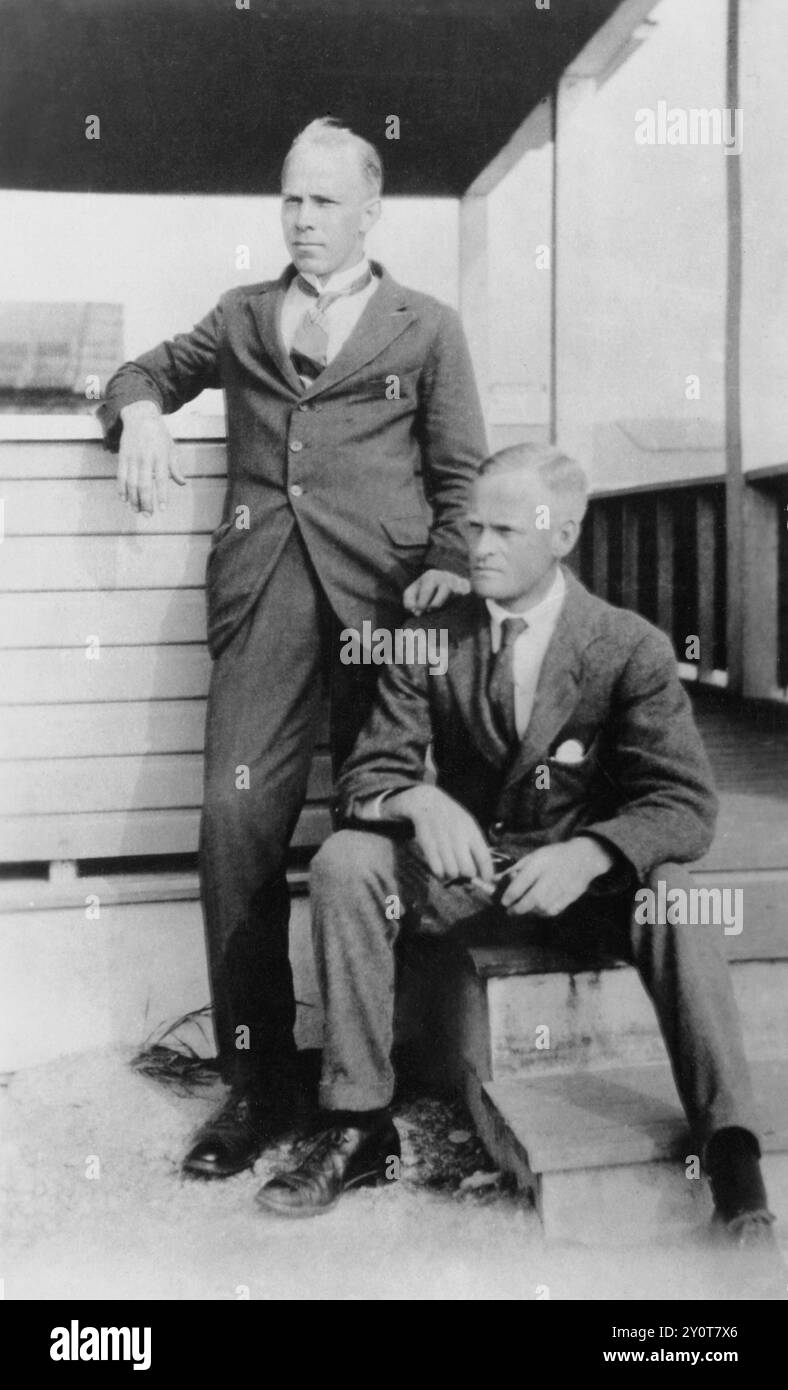 Editorial use only Raymond Arthur Dart (1893-1988, left) and Joseph ...