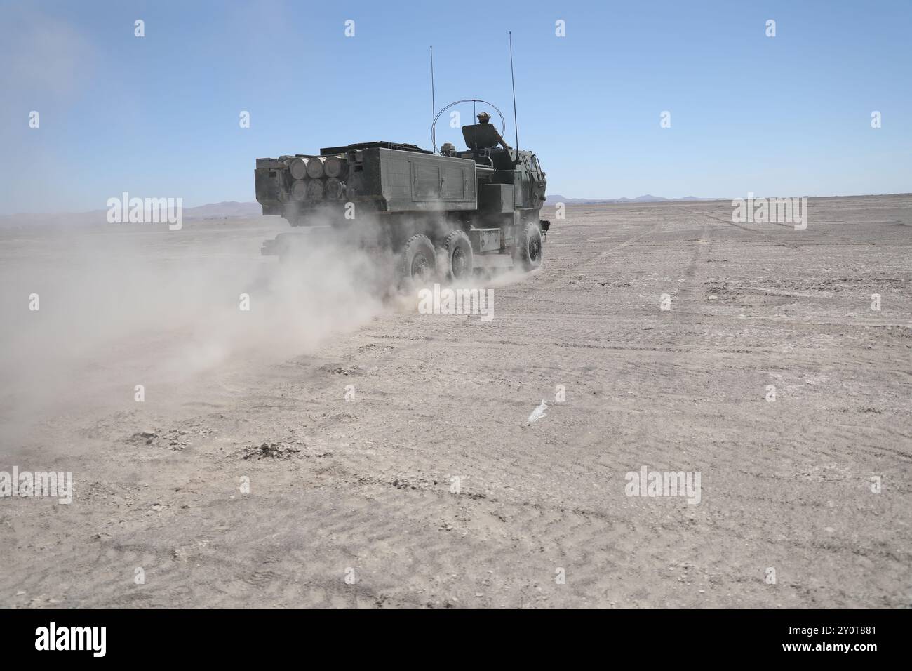 U.S. Army M142 High Mobility Artillery Rocket System (HIMARS) assigned ...