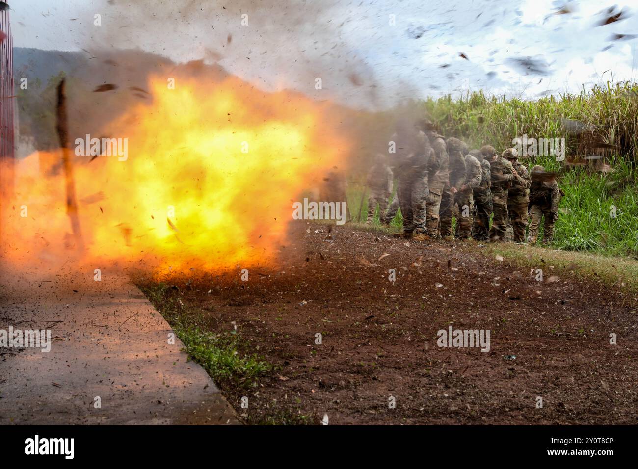 Soldiers with the 130th Engineer Brigade, 8th Theater Sustainment ...