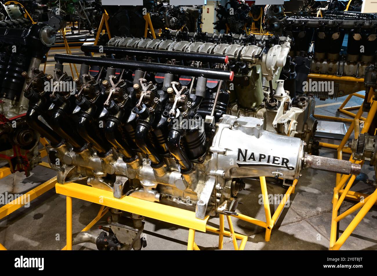 RAF 3a Napier V12 water cooled engine Stock Photo - Alamy