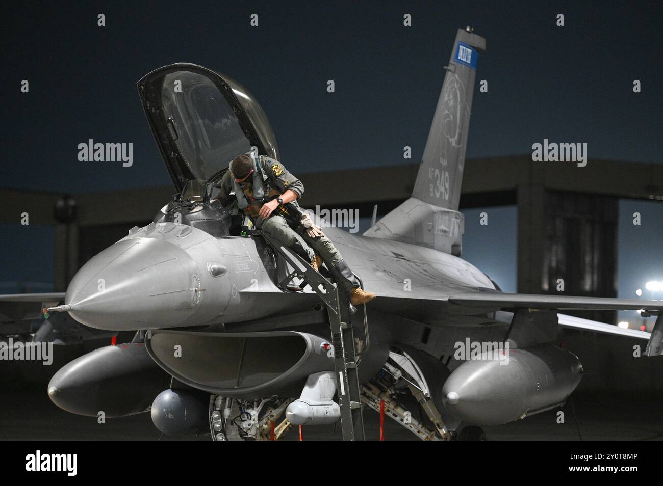 A pilot assigned to the 179th Fighter Squadron, 148th Fighter Wing ...