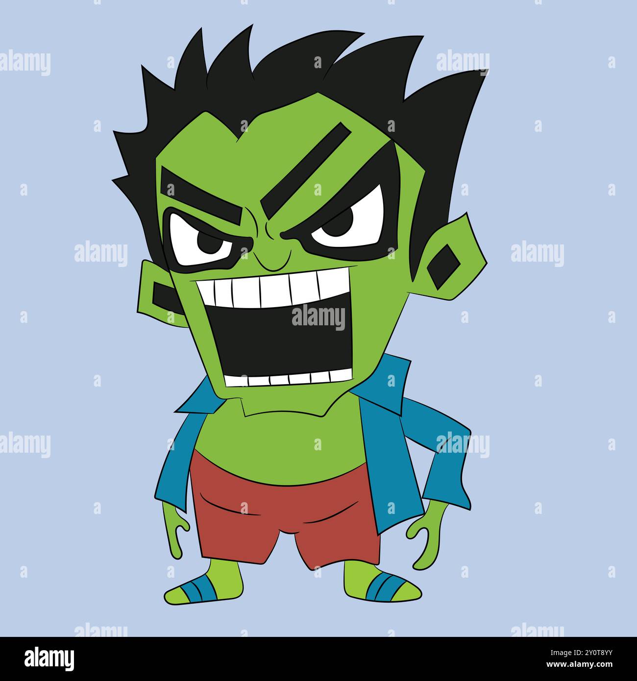 angry face emotion face character illustration cartoon Stock Vector ...