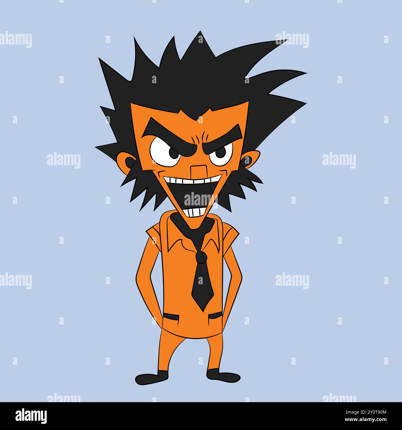 angry face emotion face character illustration cartoon Stock Vector ...