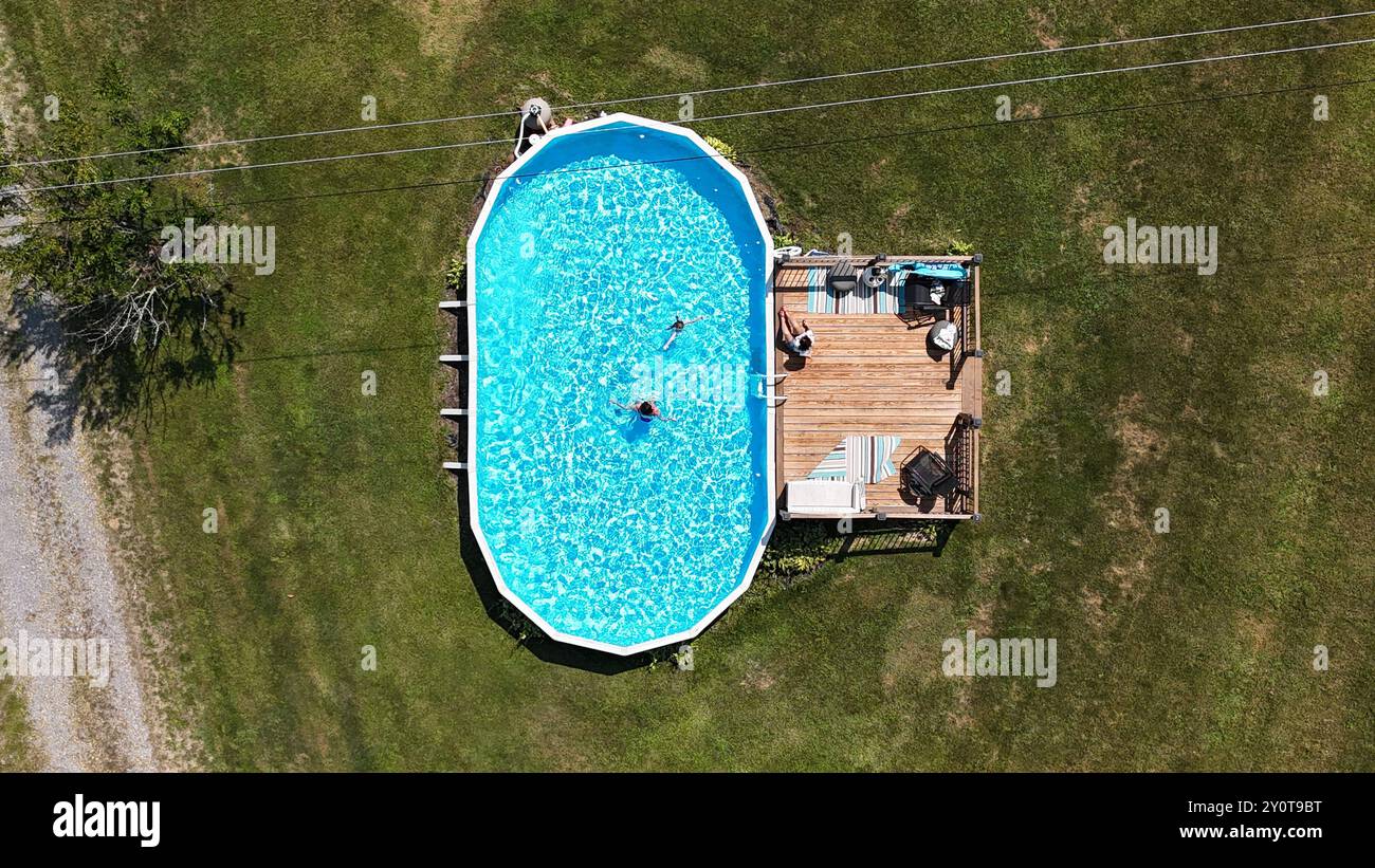 Swimmer from above in pool hi-res stock photography and images - Alamy