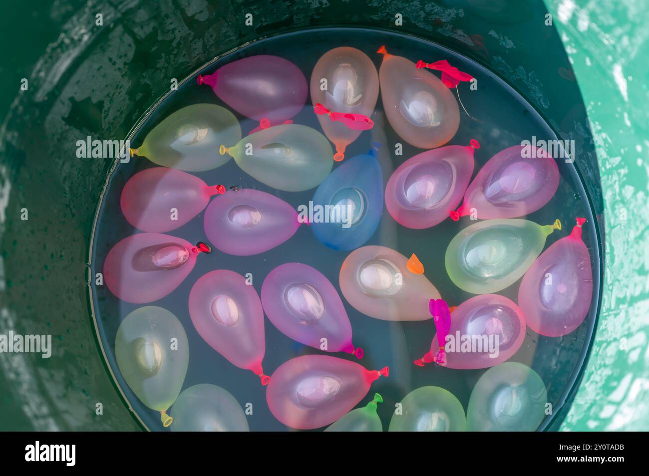 Water balloons fight hi-res stock photography and images - Alamy