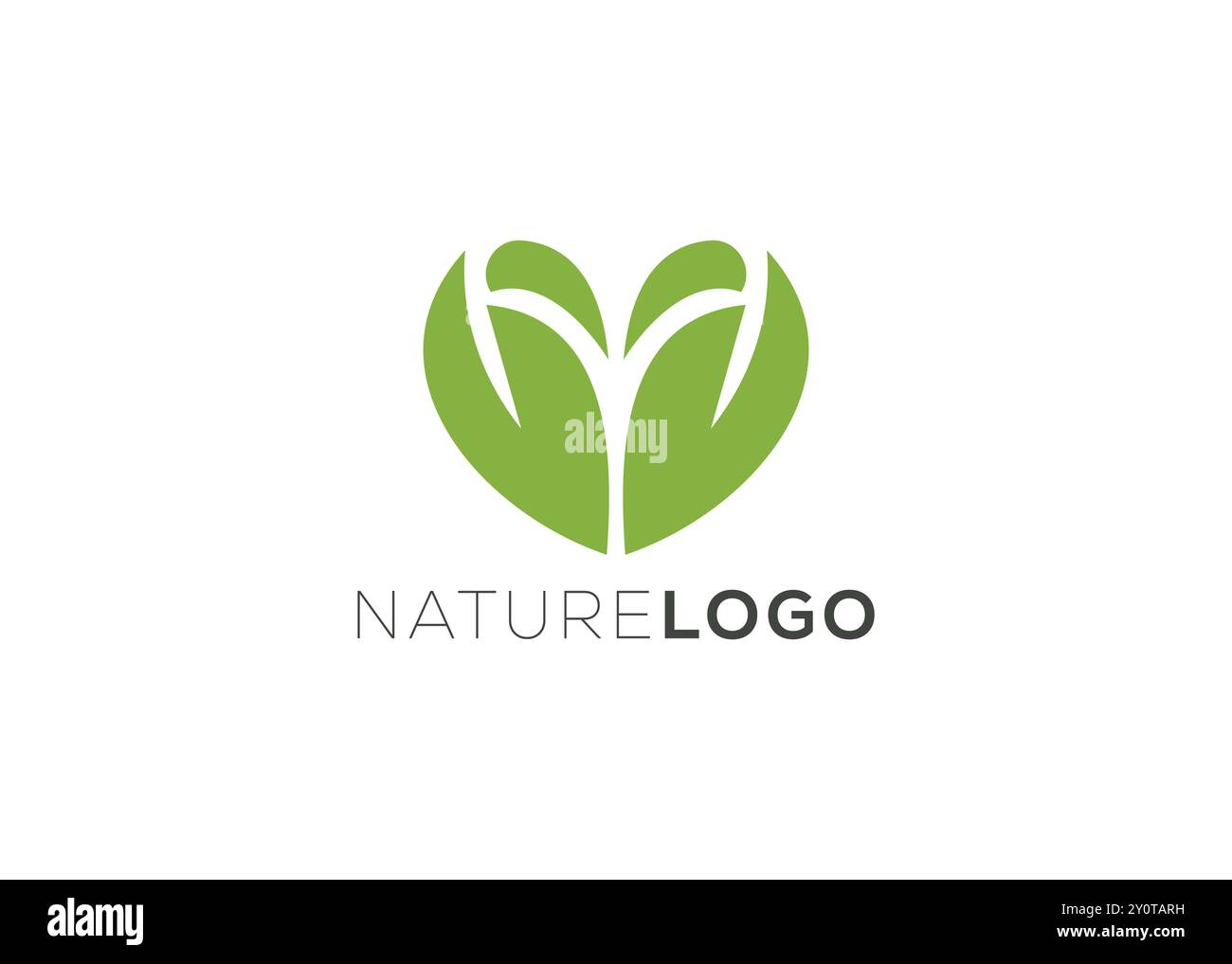 Green heart logo hi-res stock photography and images - Alamy