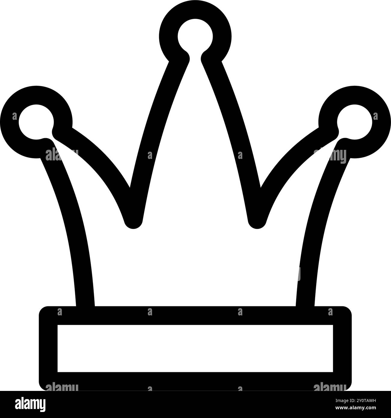 Chess king icon vector Stock Vector Images - Alamy