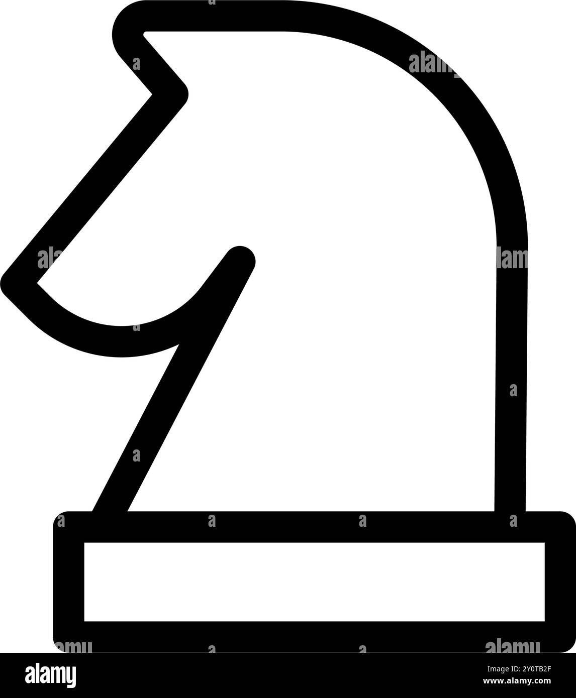 Knight chess piece strategy Stock Vector Images - Alamy