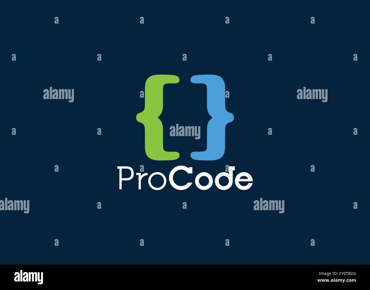 Minimalist Coding logo design template. Modern style programmer logo ...