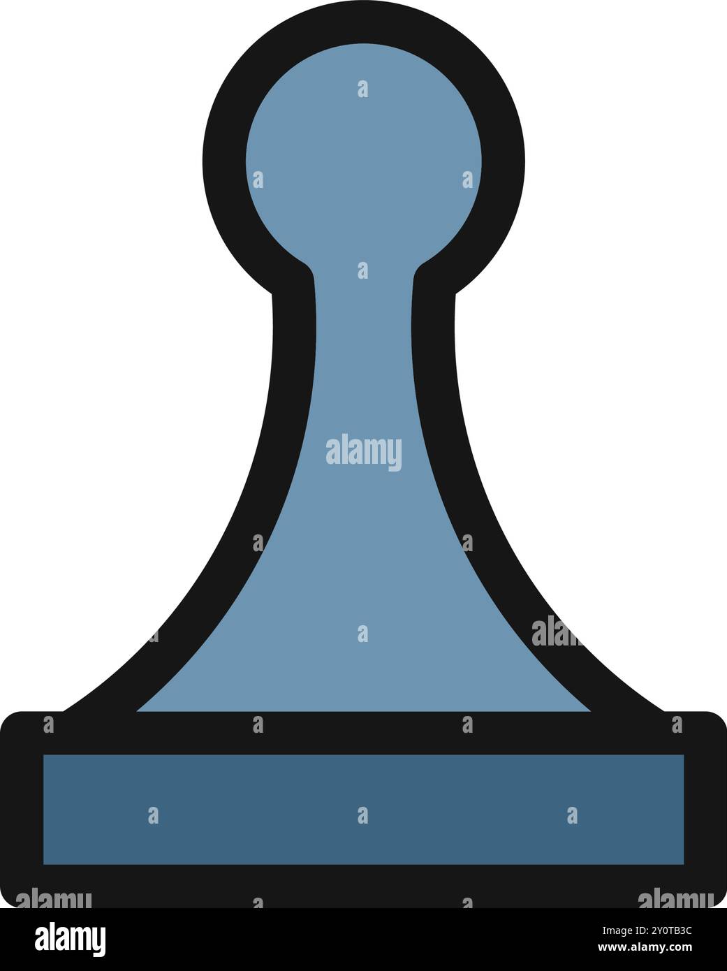 Icon Pawn piece, strategy game symbol design Stock Vector Image & Art ...