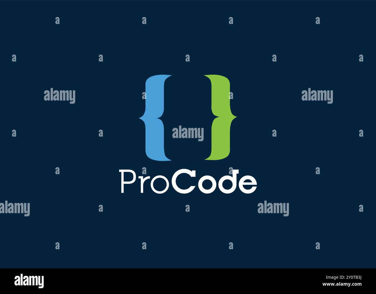 Minimalist Coding logo design template. Modern style programmer logo ...