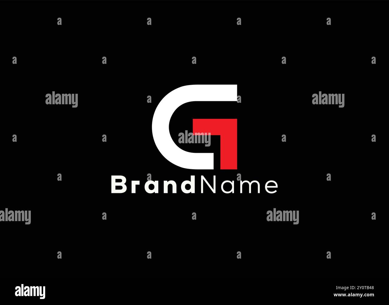 Minimalist letter C G logo design template. Modern style G C logo Stock ...