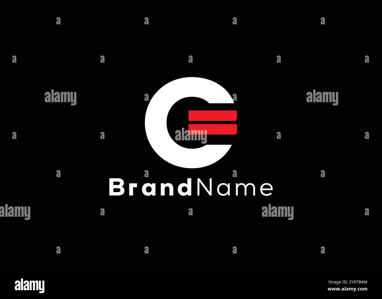 Minimalist letter C G logo design template. Modern style G C logo Stock ...