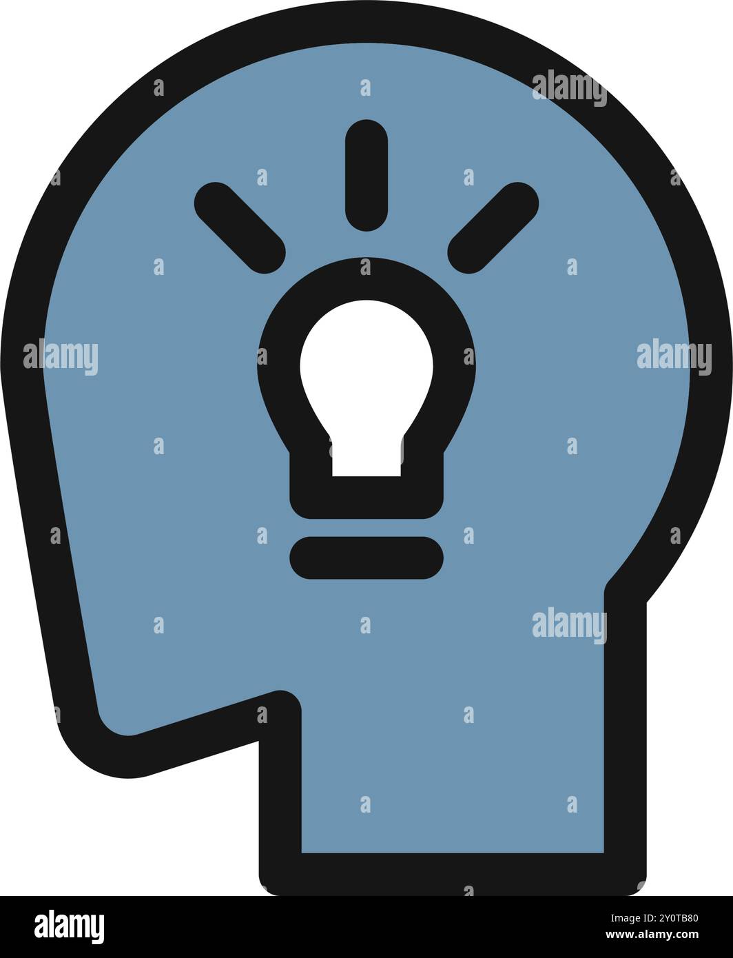Icon thinking head, strategy symbol design Stock Vector Image & Art - Alamy