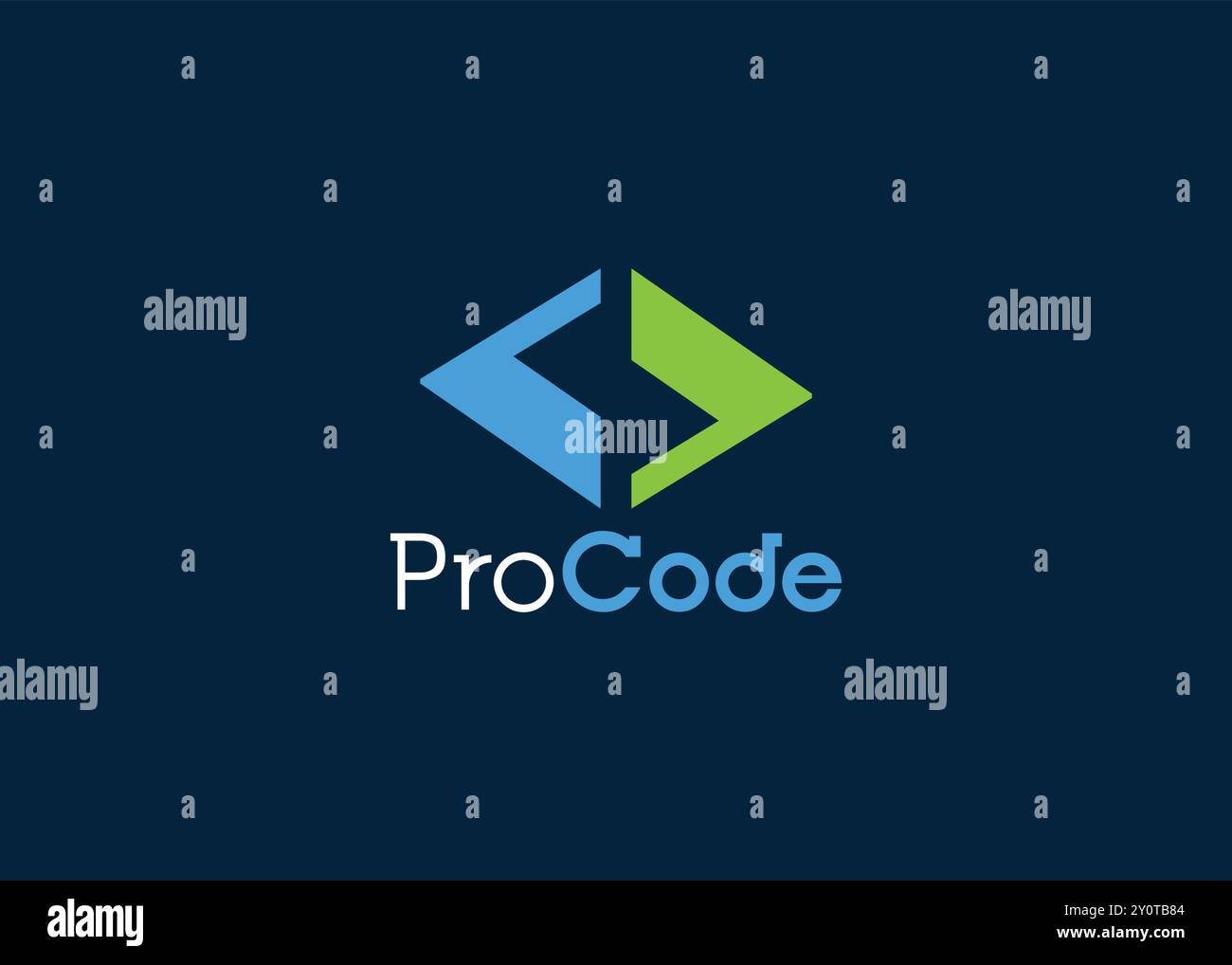 Minimalist Coding logo design template. Modern style programmer logo ...