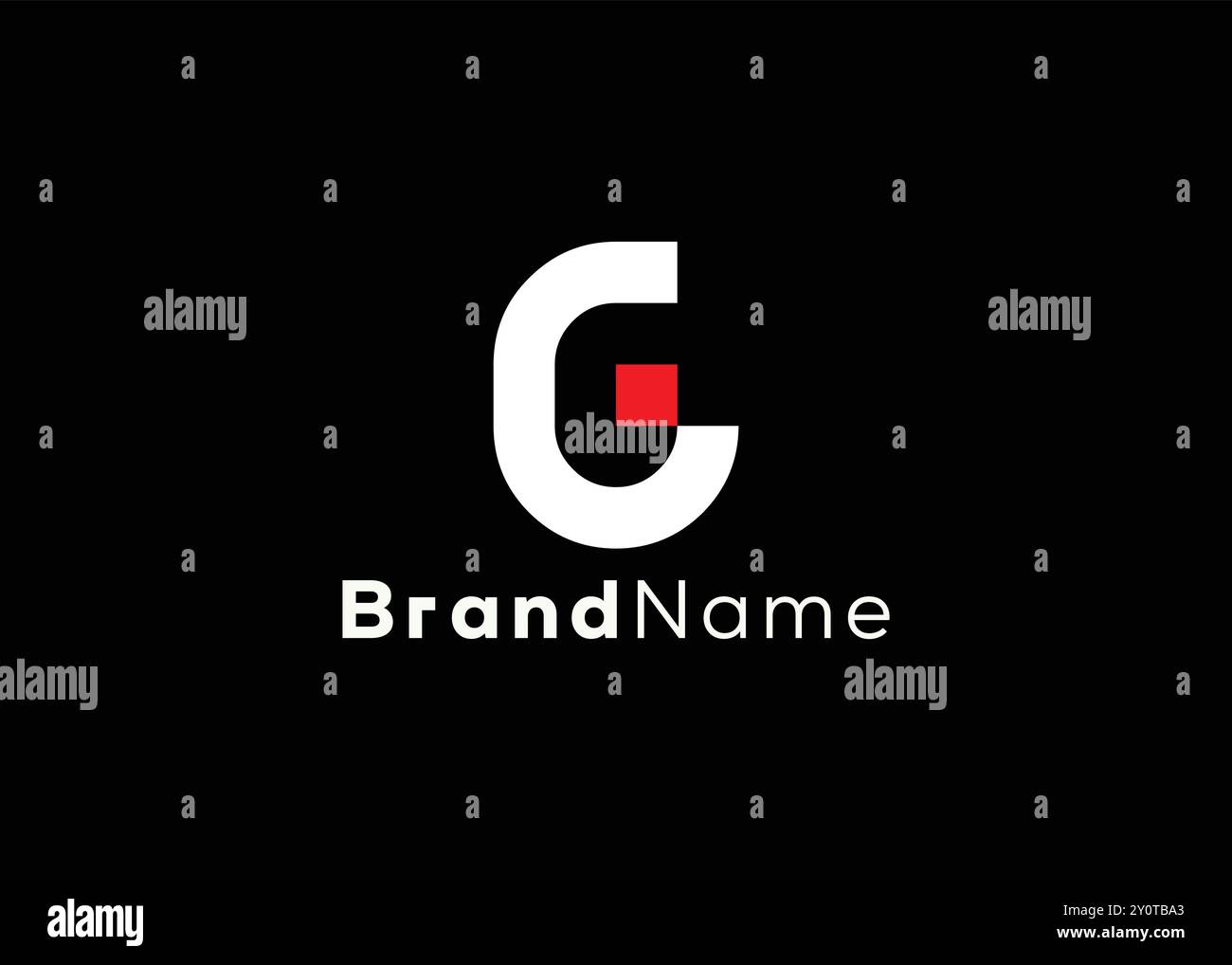 Minimalist letter C G logo design template. Modern style G C logo Stock ...