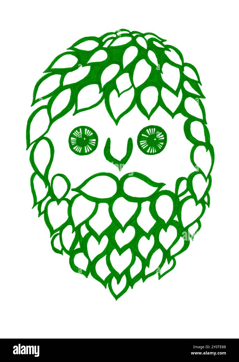 Contour man face eyes Cut Out Stock Images & Pictures - Alamy