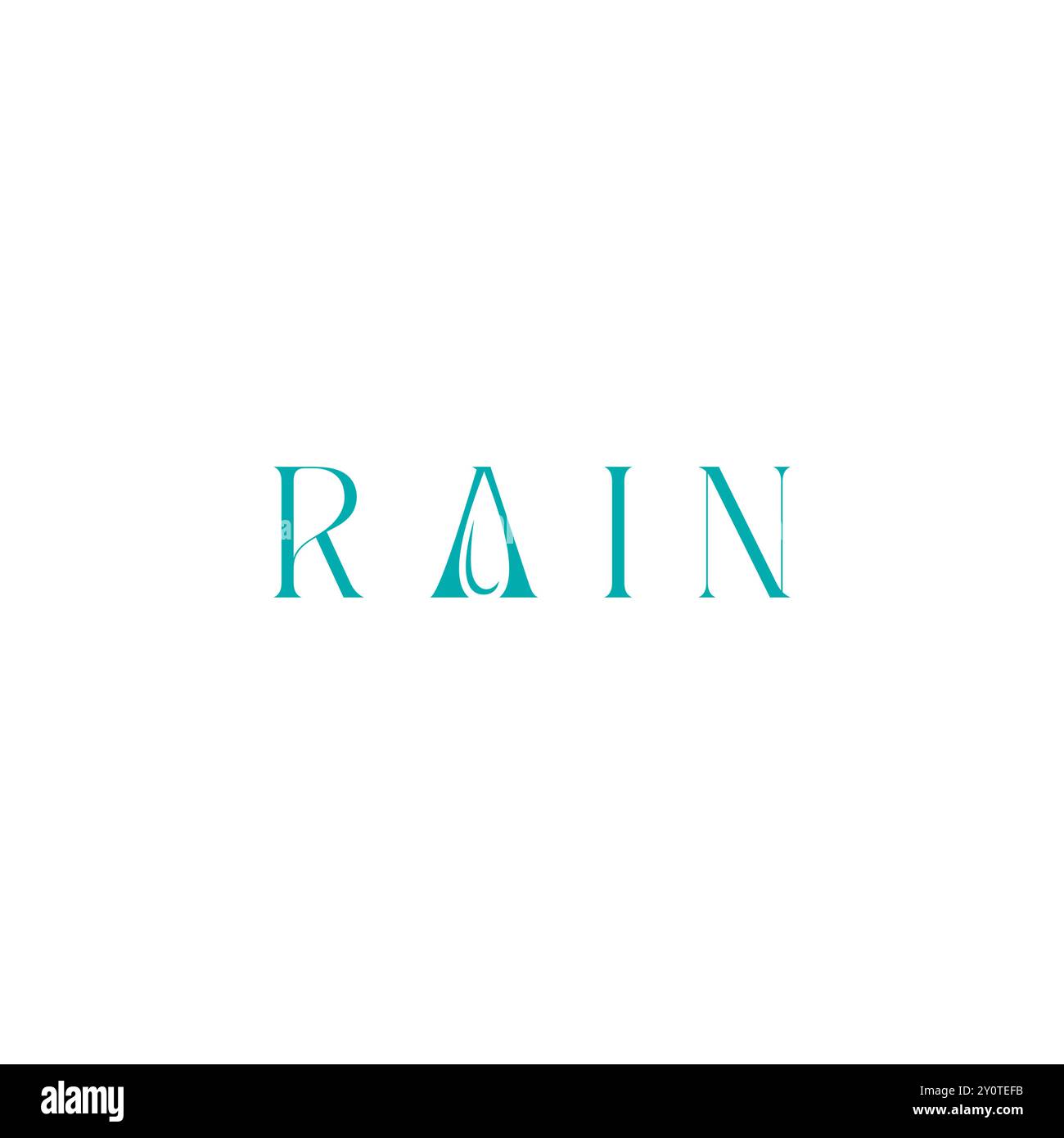 Raindrop logo template hi-res stock photography and images - Alamy