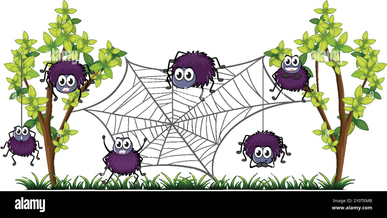 Friendly spiders Stock Vector Images - Alamy
