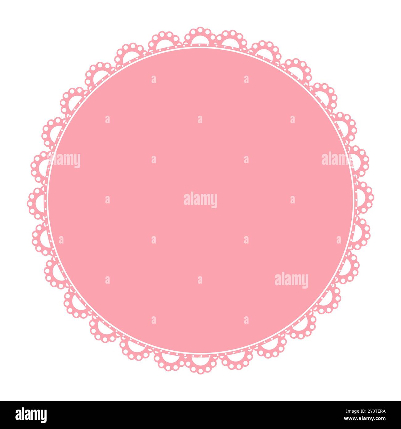 Pink Vintage Lace Round Frame Background Stock Vector Image & Art - Alamy