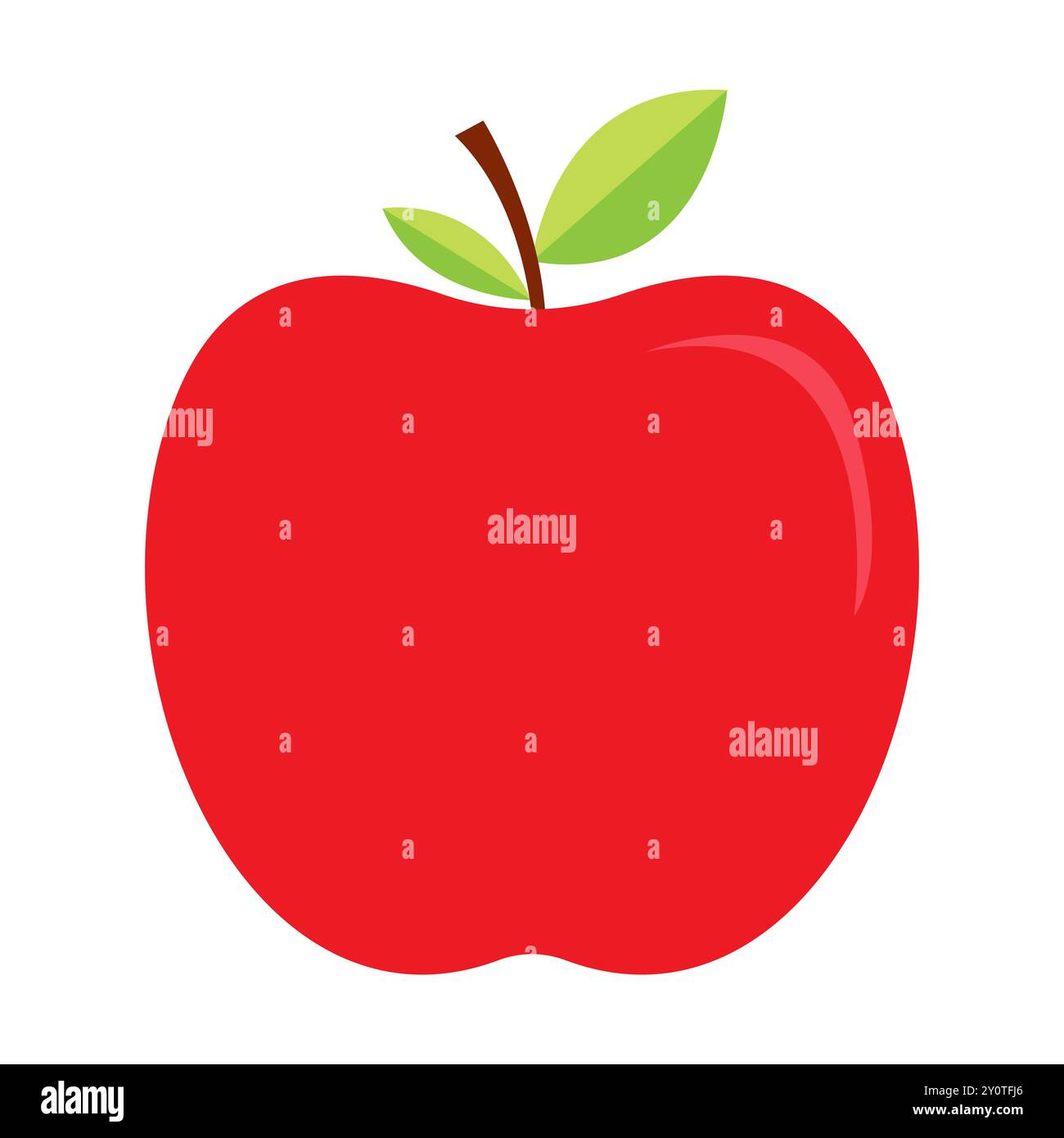 Whole Red Apple Icon Stock Vector Image & Art - Alamy