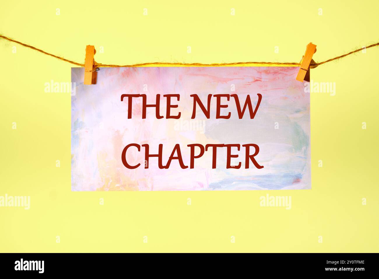 Conceptual the new chapter symbol. Copy space. The new chapter words ...