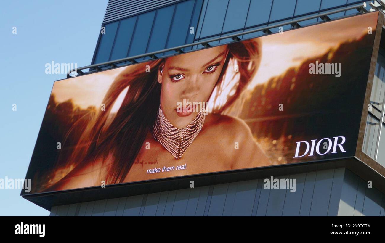 Los Angeles, California, USA 3rd September 2024 Rihanna Dior Billboard ...